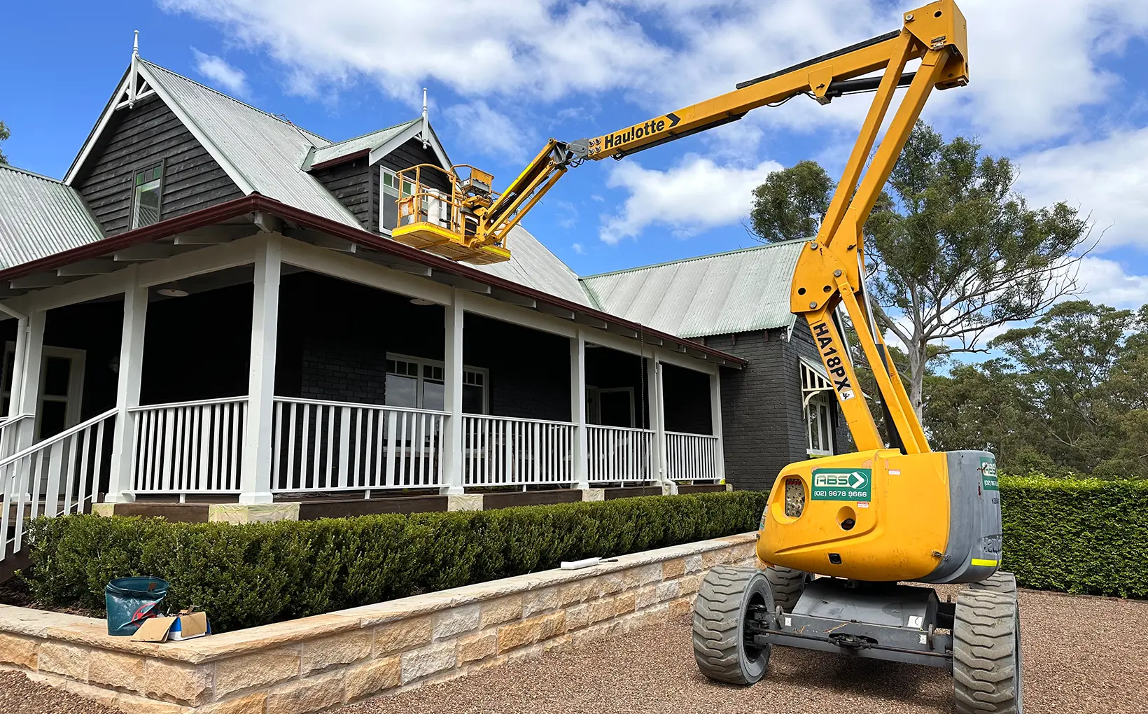 Solar Power - Australian Boom and Scissor Lift